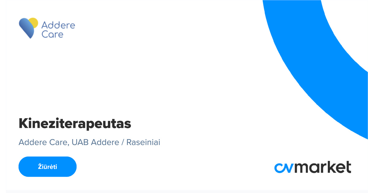 Addere Care, UAB Addere Kineziterapeutas, 2025-10-20